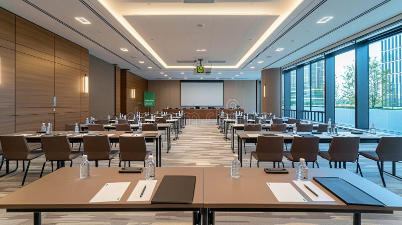 Large Meeting Room for Collaborative Business Discussions Activities ...