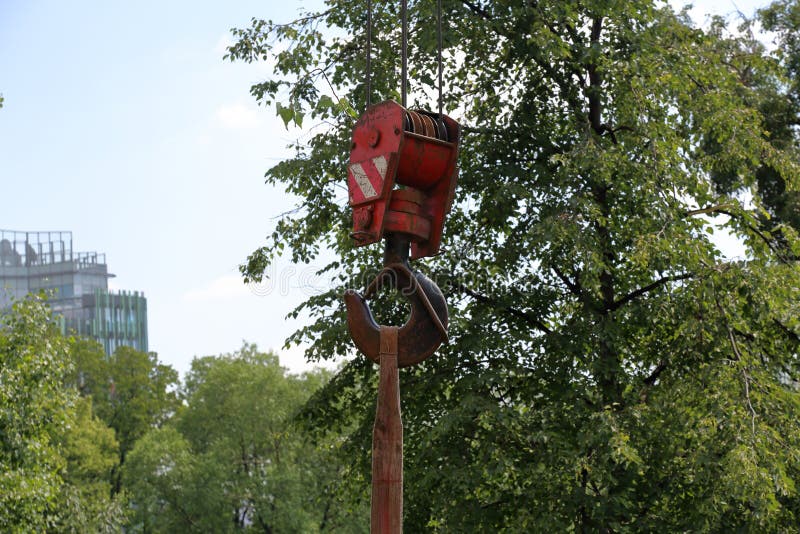Large metal hook stock photo. Image of descent, winch - 120110900