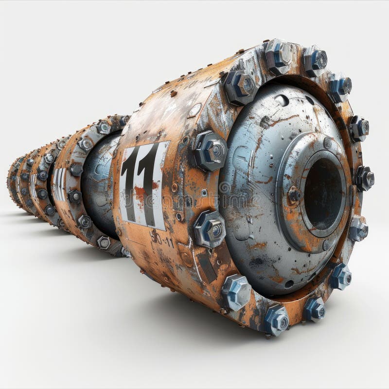 Large Metal Object with Heavy Rust, Revealing Its Weathered History and ...