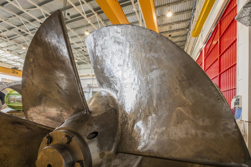 A Large Metal Propeller for Oil Rig on Stock Photo - Image of circle ...