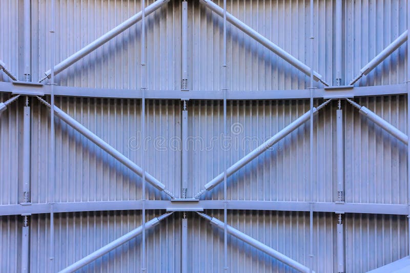 A Large Metal Structure with a Series of Intersecting Lines Stock Image ...