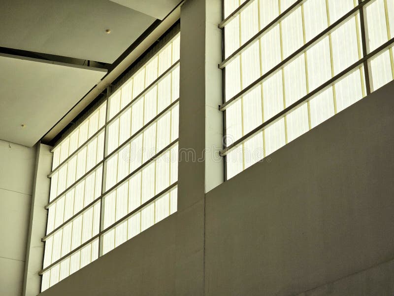 Large Metal Warehouse Roof Structure. Stock Photo - Image of hanging ...