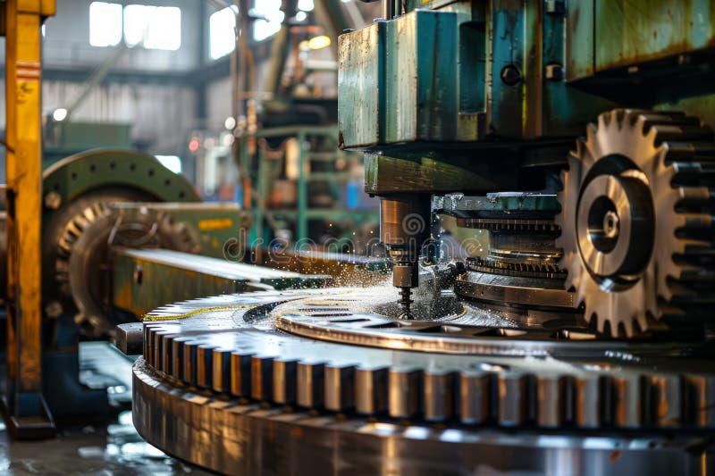 Massive Gear Structure in Industrial Setting. Neural Network AI ...