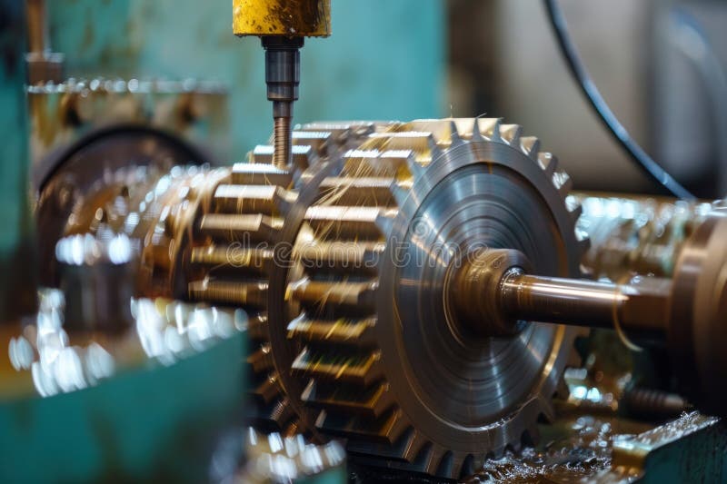 Massive Gear Structure in Industrial Setting. Neural Network AI ...