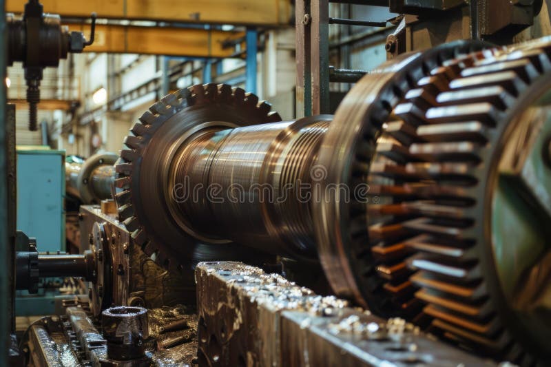 Massive Gear Structure in Industrial Setting. Neural Network AI ...