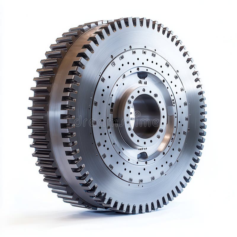A Large Metallic Gear Component Used in Machinery or Engines Stock ...