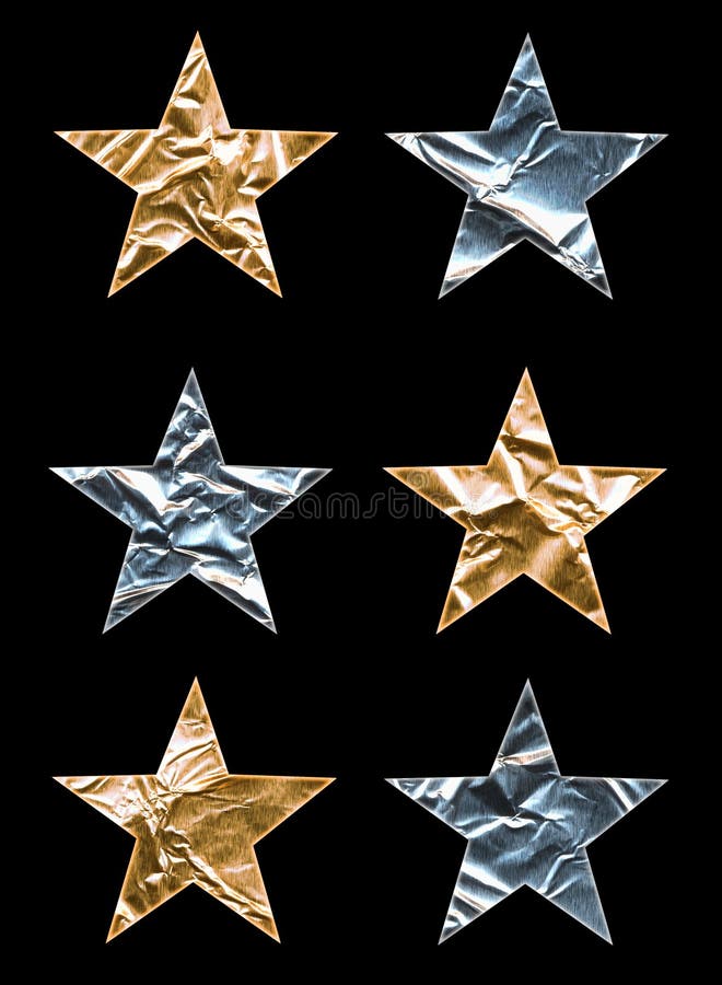 Shiny Stars stock illustration. Illustration of metal - 6441218