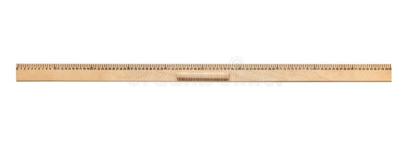 Large Metric Wooden Ruler Cutout on White Stock Photo - Image of cutout ...