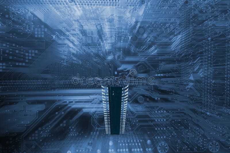 Micro chip scanning stock photo. Image of examining, chip - 24807432