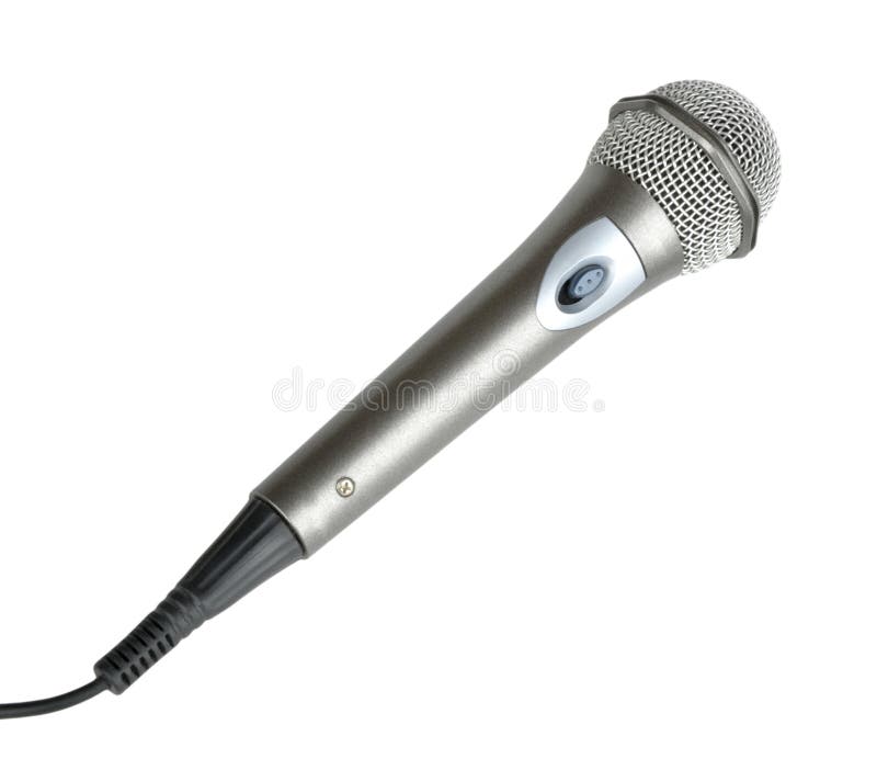 Large microphone stock photo. Image of white, cable, large - 17838696