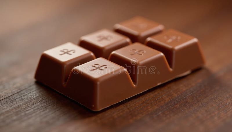 Large Milk Chocolate Bar Smooth Texture Glossy Surface Dairy Brown ...