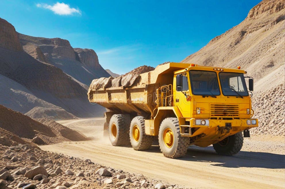 Generative Ai, Large Mine Car, Coal Mine Car, Mine Construction Area ...