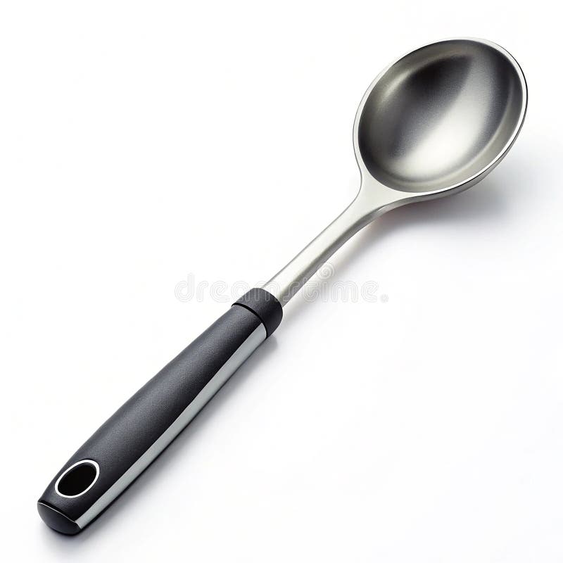 Large Mixing Spoon with Ergonomic Handle Stock Illustration ...