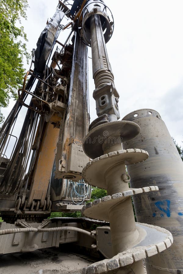 Large Mobile Industrial Drilling Machine Stock Photo - Image of ...
