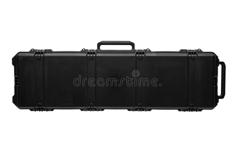 Large Modern Black Case for Storing and Transporting Weapons. Suitcase ...