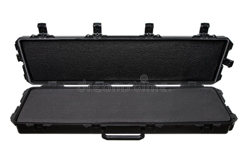 Large Modern Black Case for Storing and Transporting Weapons. Suitcase ...