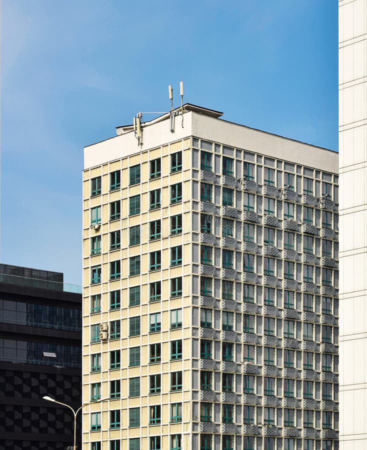 Large Modern Building Detached, High-rise Building in a Modern City ...