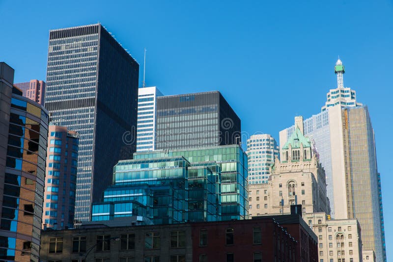Large Modern Buildings in Canada Stock Image - Image of skyscraper ...