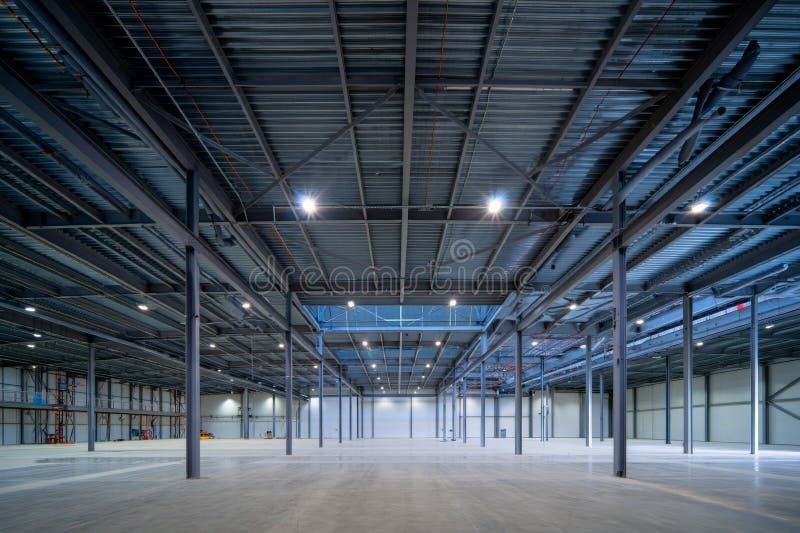 1,411 Inside Empty Warehouse Hangar Large Structure Industrial ...