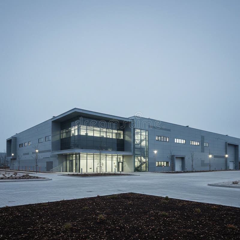 Industrial Plants at Twilight Stock Image - Image of conservation ...