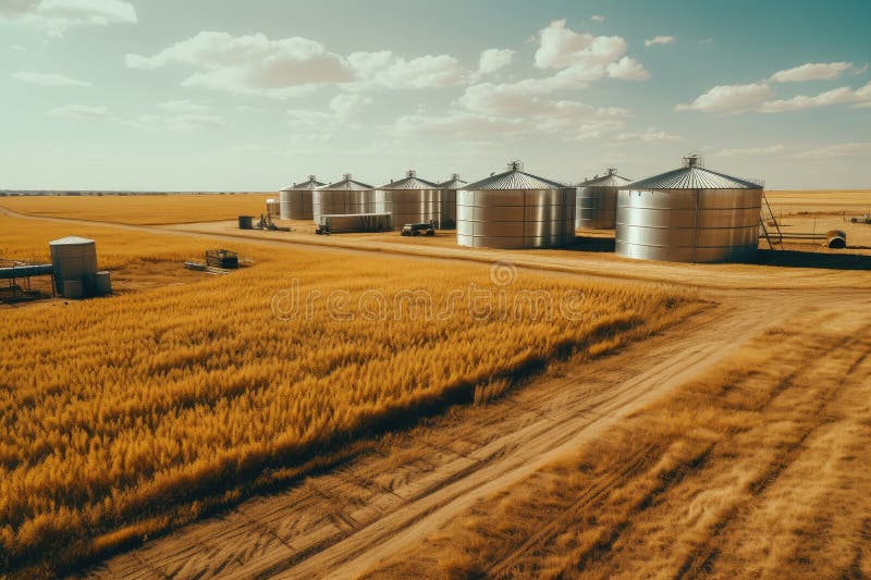 A Large Modern Plant for the Storage and Processing of Grain Crops ...