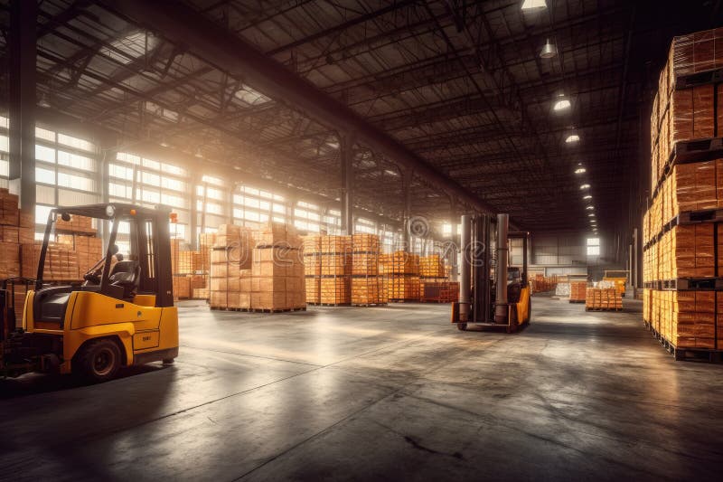 Large modern warehouse stock image. Image of hardware - 28362589