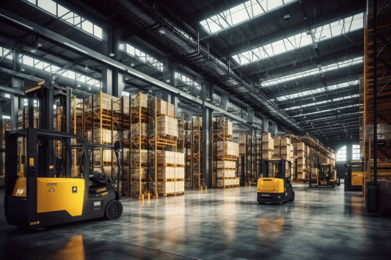Large modern warehouse stock image. Image of hardware - 28362589