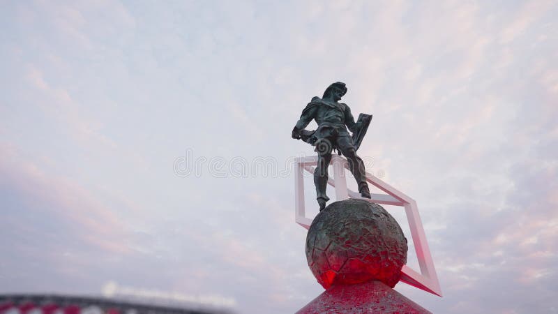 A Large Monument. Action. a Light Background with a Cultural Heritage ...