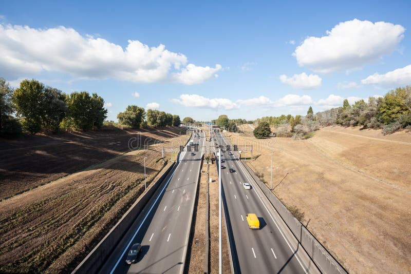 An large motorway stock image. Image of fast, commute - 79229083