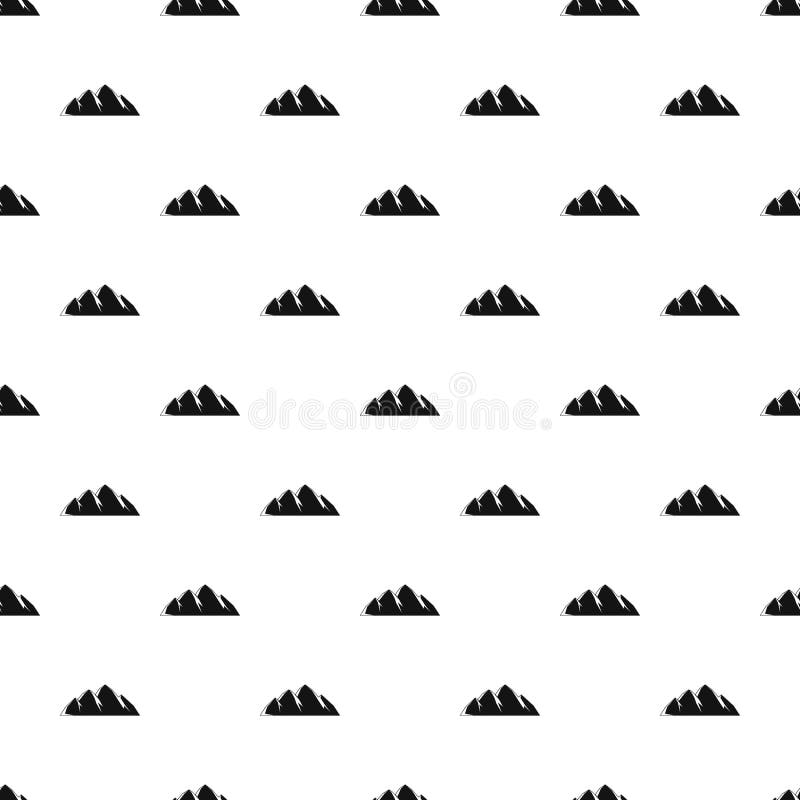 Large Mountain Pattern Seamless Vector Stock Vector - Illustration of ...