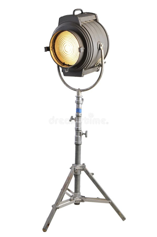 Large Movie/Theatrical Light Stock Image - Image of equipment, industry ...