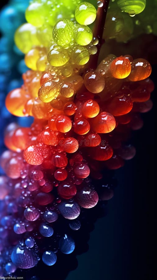 Large Multi-colored Rainbow Drops Stock Illustration - Illustration of ...