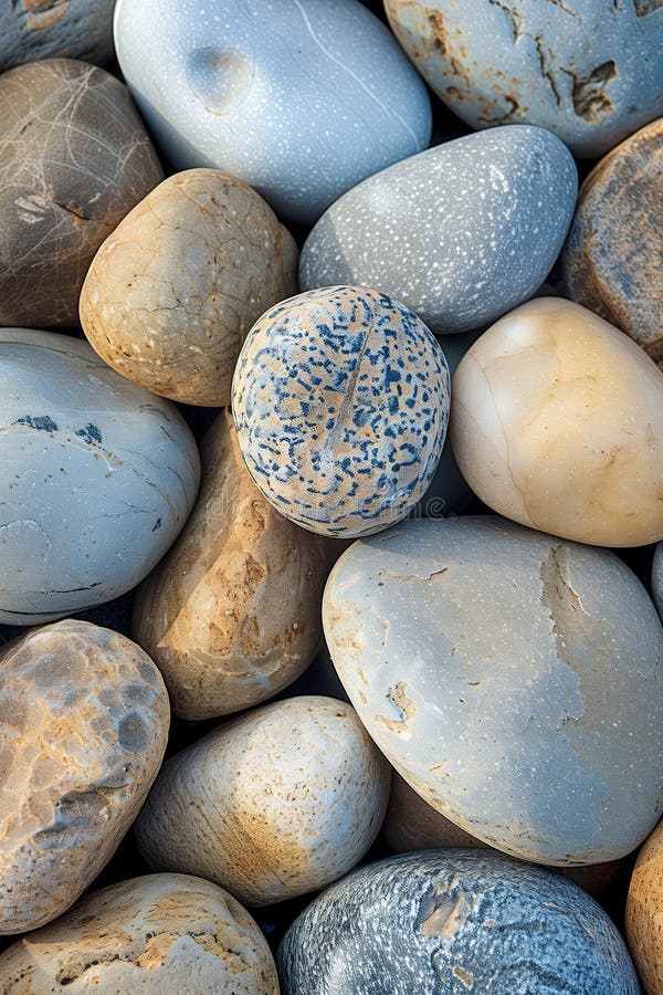 Large Multi-colored Sea Pebbles, Natural Texture Background Stock ...