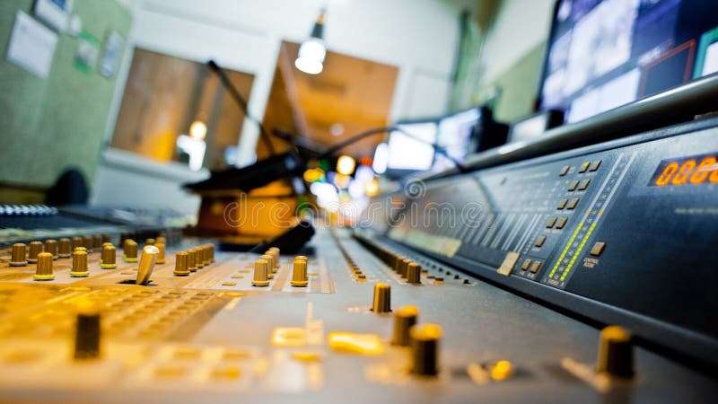 Large Music Mixer desk stock photo. Image of discotheque - 26059098
