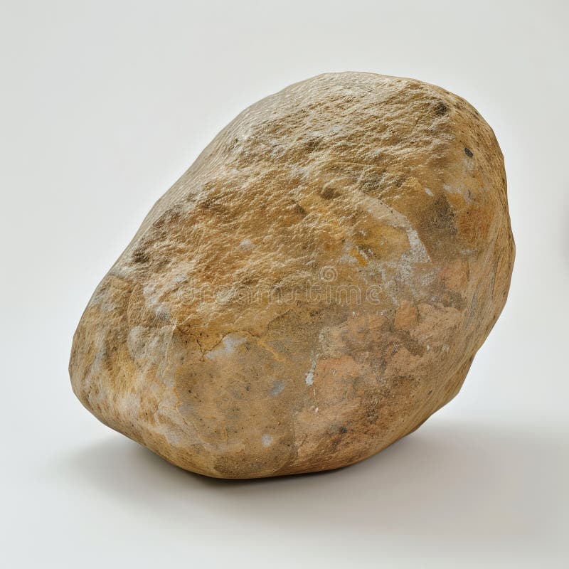 Large Natural Stone Boulder Isolated on White Background for ...