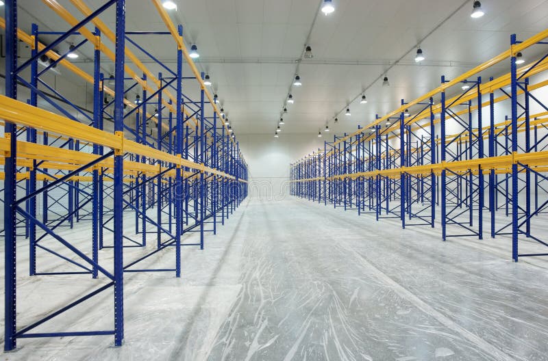 Large Newly Built Warehouse Stock Image - Image of manufacturing ...