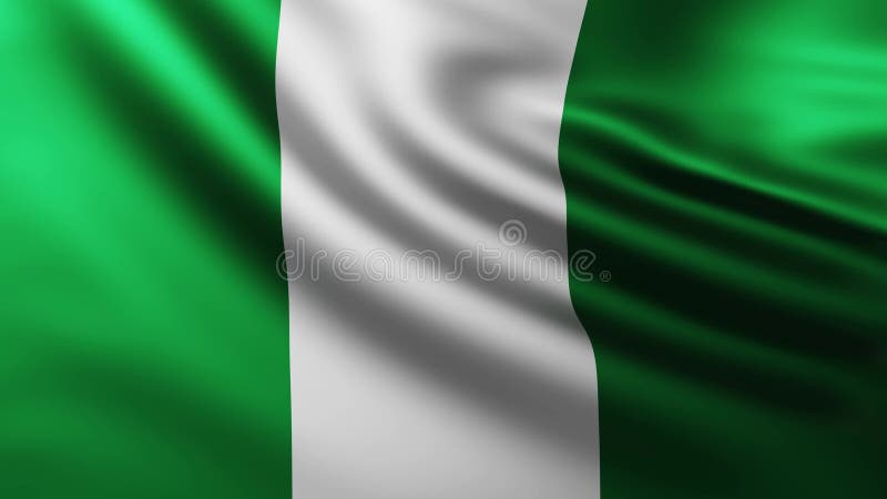 Nigerian Flag in the Wind Closeup, the National Flag of Nigeria ...