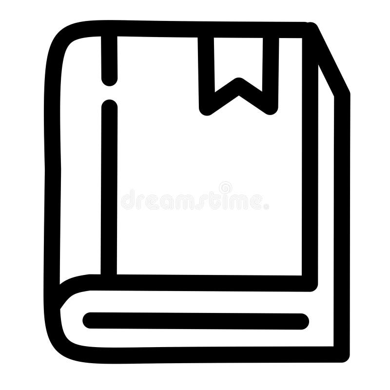 Large Notebook and Diary Icon Image Stock Illustration - Illustration ...