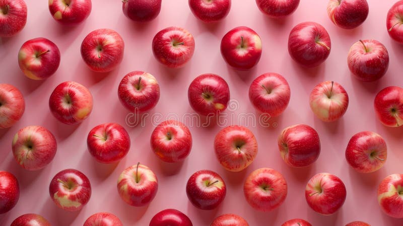 A Large Number of Apples are Arranged in a Pattern, AI Stock ...
