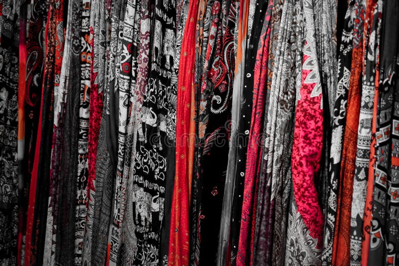 Colorful shawls stock image. Image of colour, fabrics - 43163793