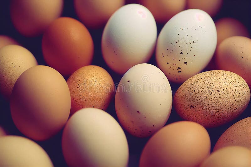 Large Number of Eggs of Light Brown Color Lying Nearby Stock Image ...