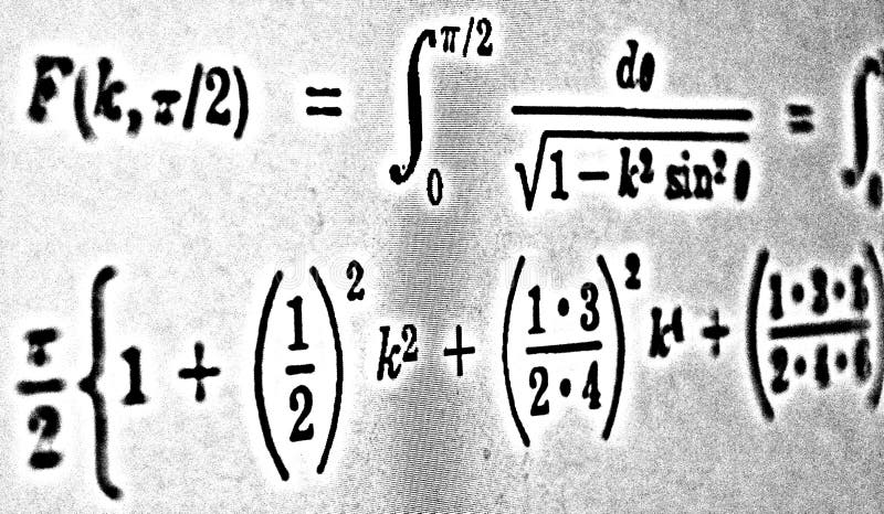 Large Number of Mathematical Formulas on White Background HDR Stock ...