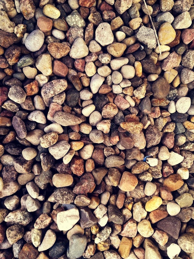 A Large Number of Small Stones of the Correct Form Close-up Stock Photo ...