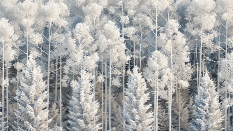 A Large Number of Trees are Shown in a Photo, AI Stock Photo - Image of ...