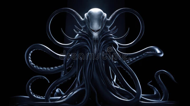 A Large Octopus with Tentacles and Horns is Shown in this Image, AI ...