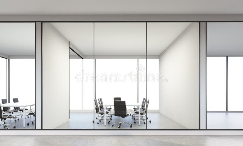 Large office interior stock illustration. Illustration of bright - 70689301