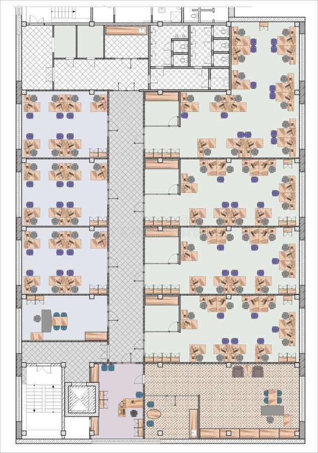 Large Office stock illustration. Illustration of room - 49680317