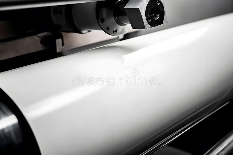 Large Offset Printing Press or Magazine Running. Neural Network AI ...