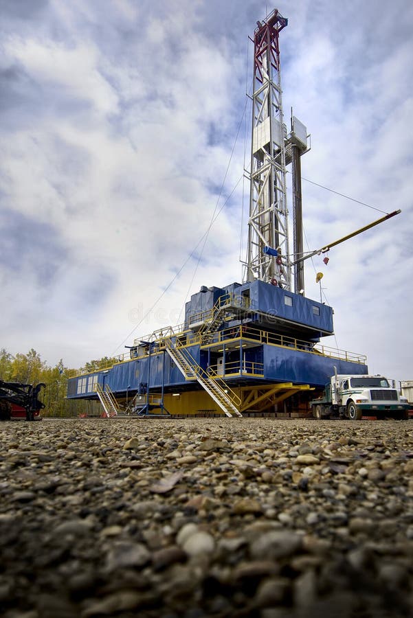 Large oil drilling rig stock photo. Image of equipment - 303758438