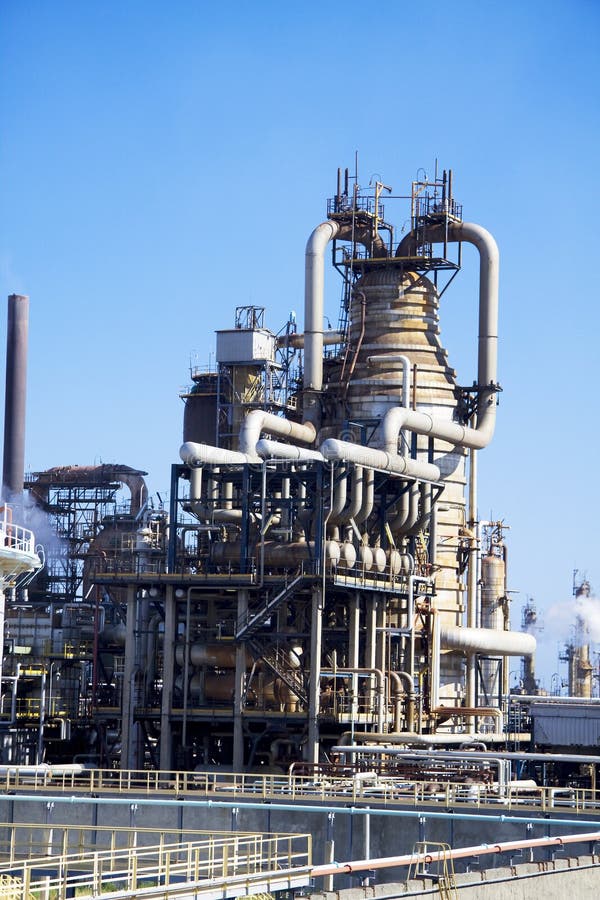 Oil refinery pipes stock image. Image of emission, diesel - 10134809
